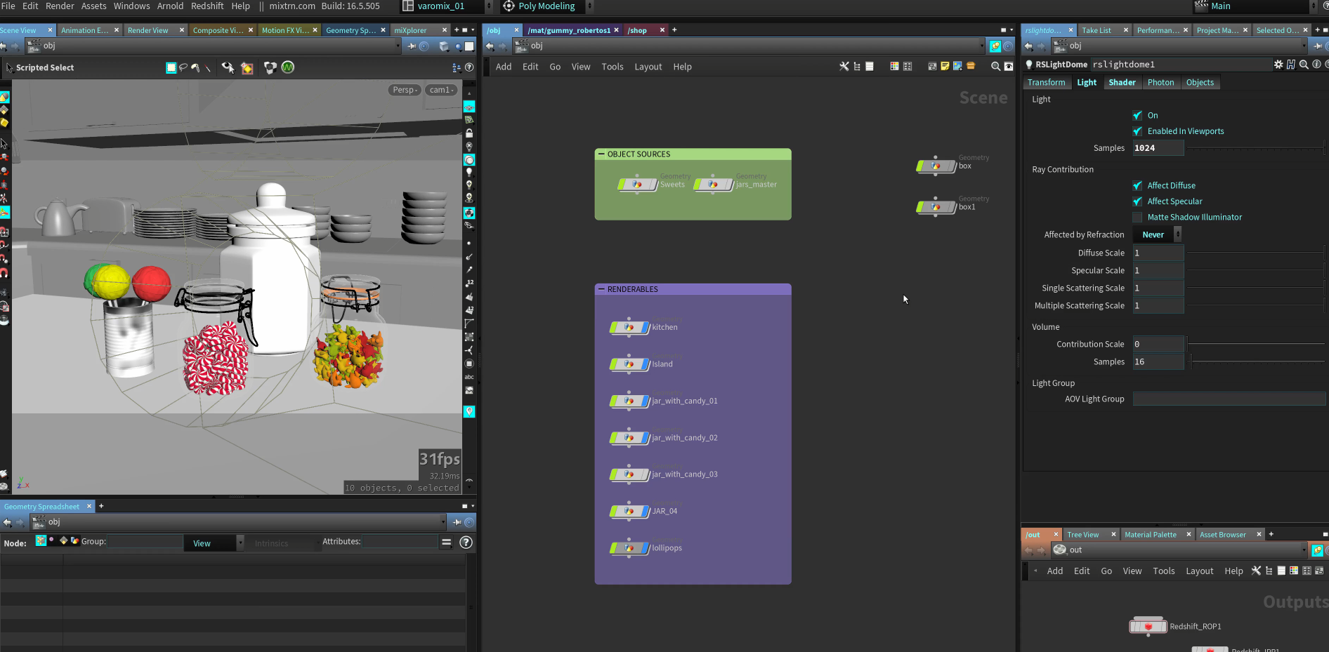 Shading with Redshift