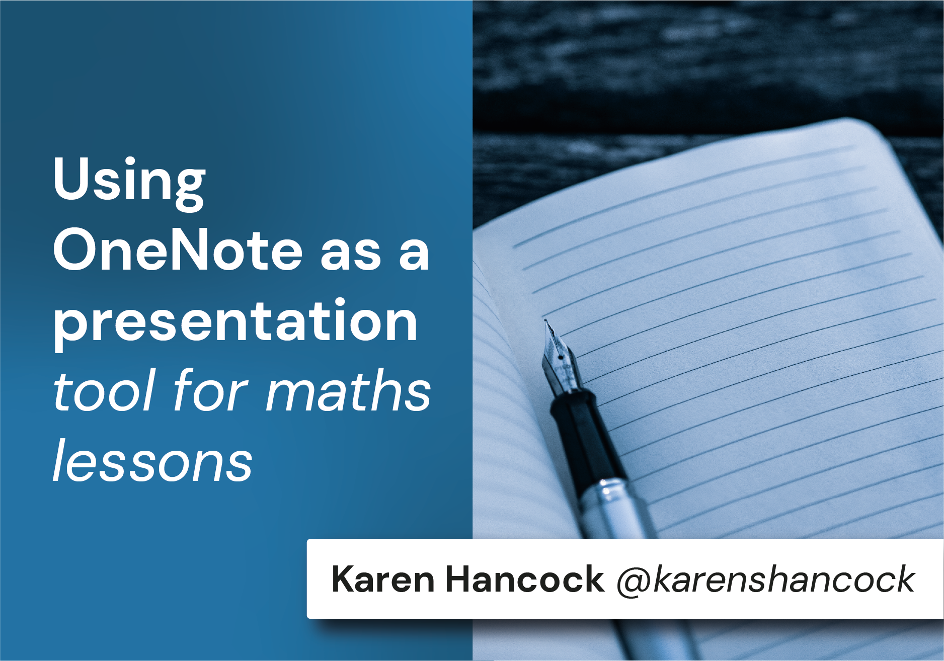 Using OneNote as a presentation tool for maths lessons