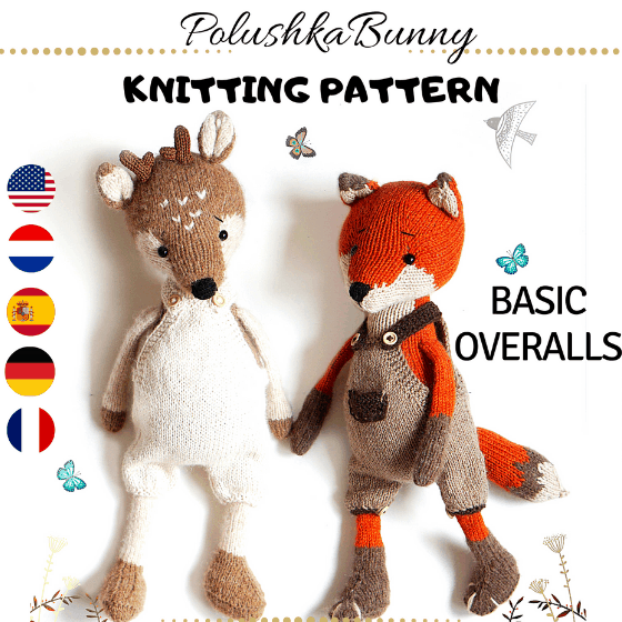 Knitting Toy Set - Mr.Fox and Mr.Baby Fox