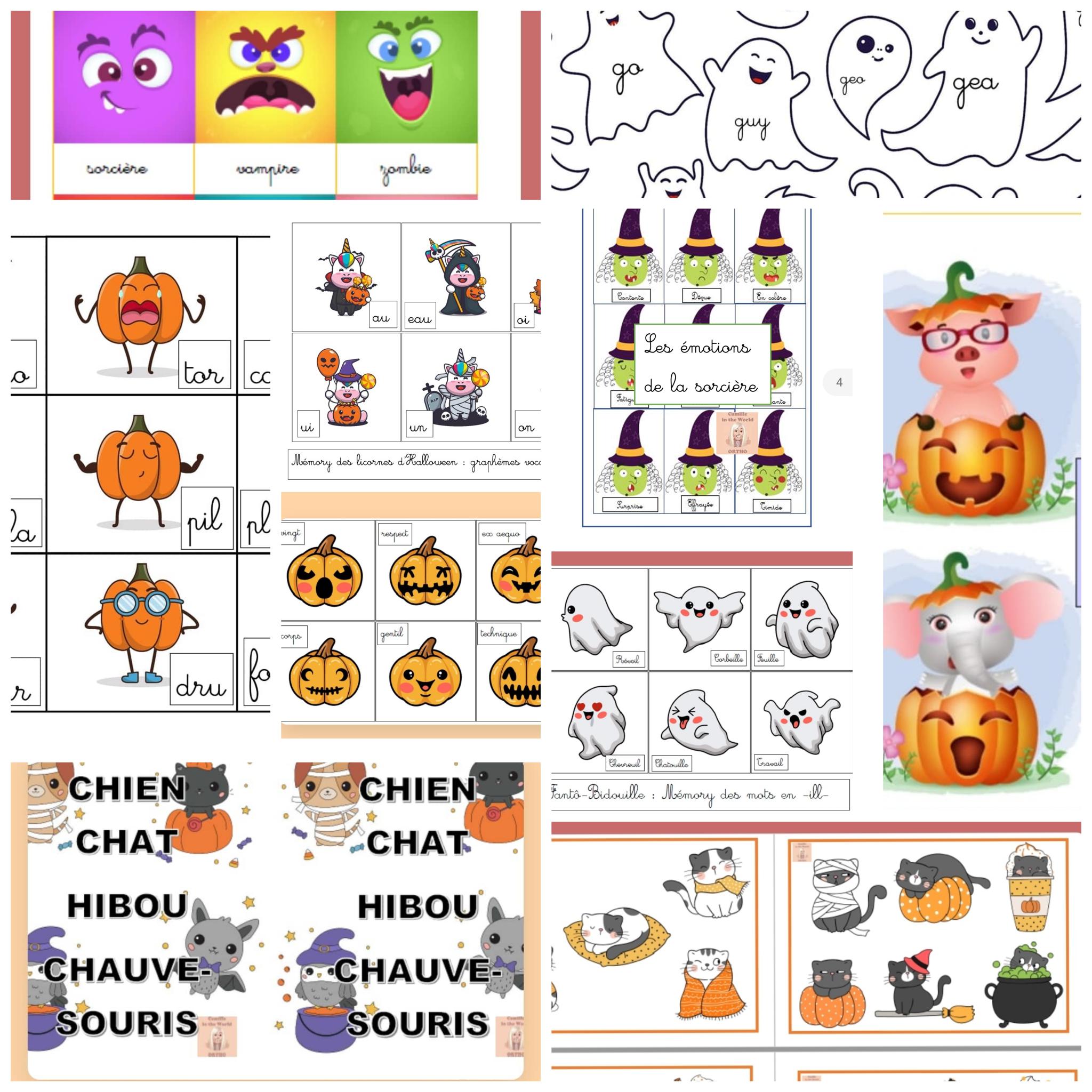 Pack Lecture Orthographe Halloween 2021