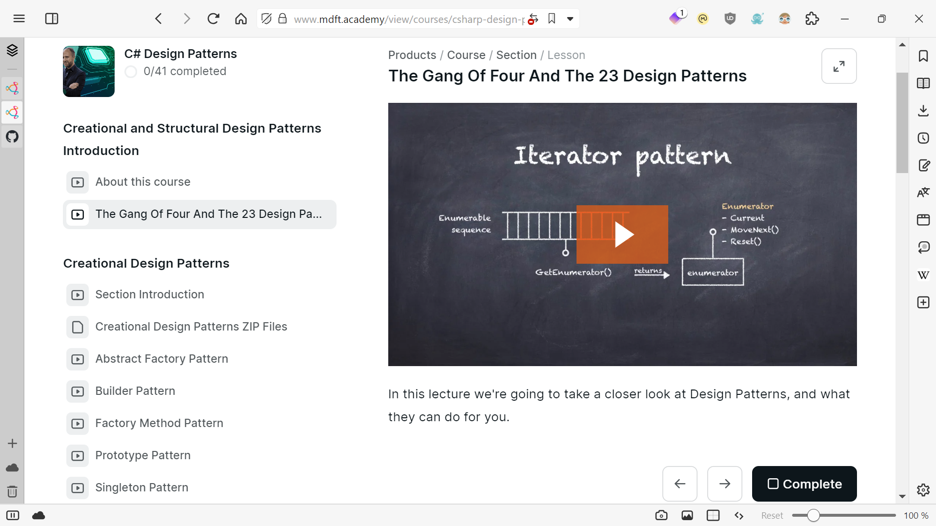 C# Design Patterns