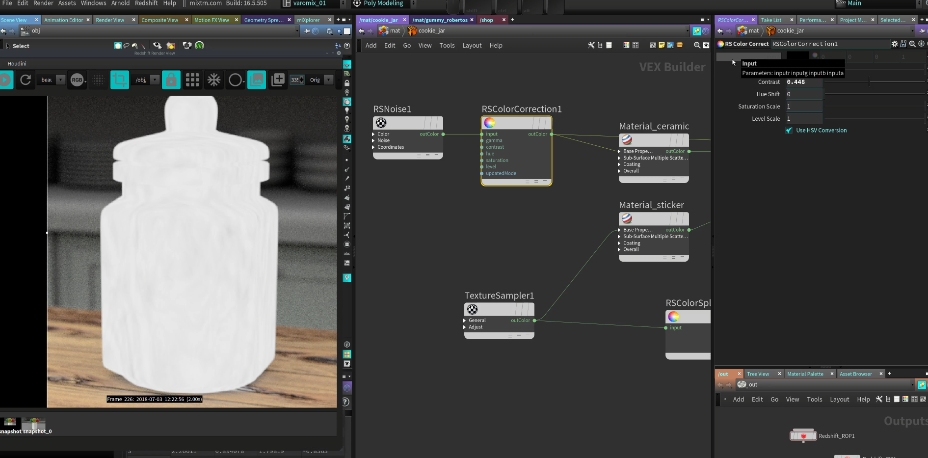 Shading with Redshift