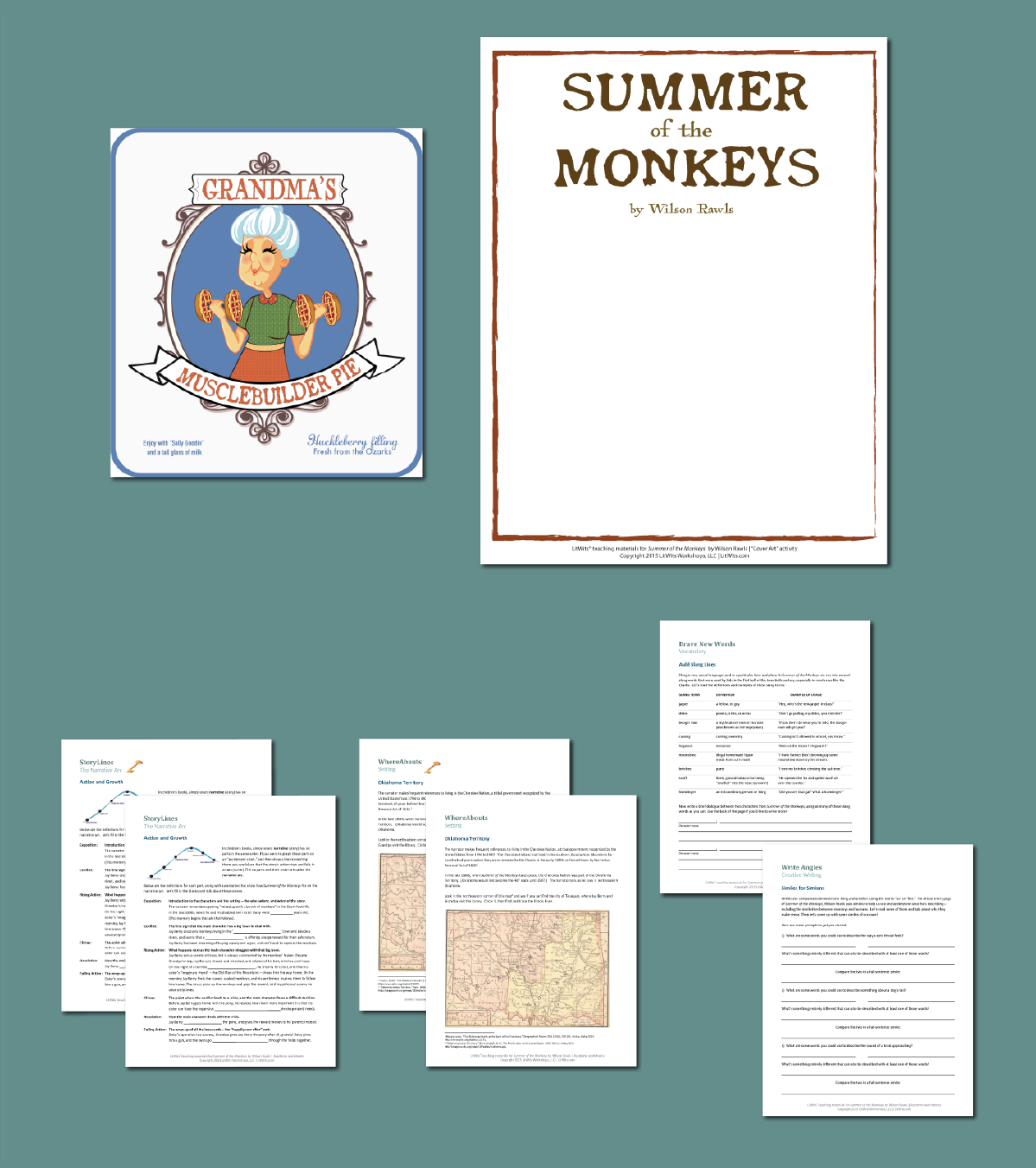 LitWits Printables for SUMMER OF THE MONKEYS