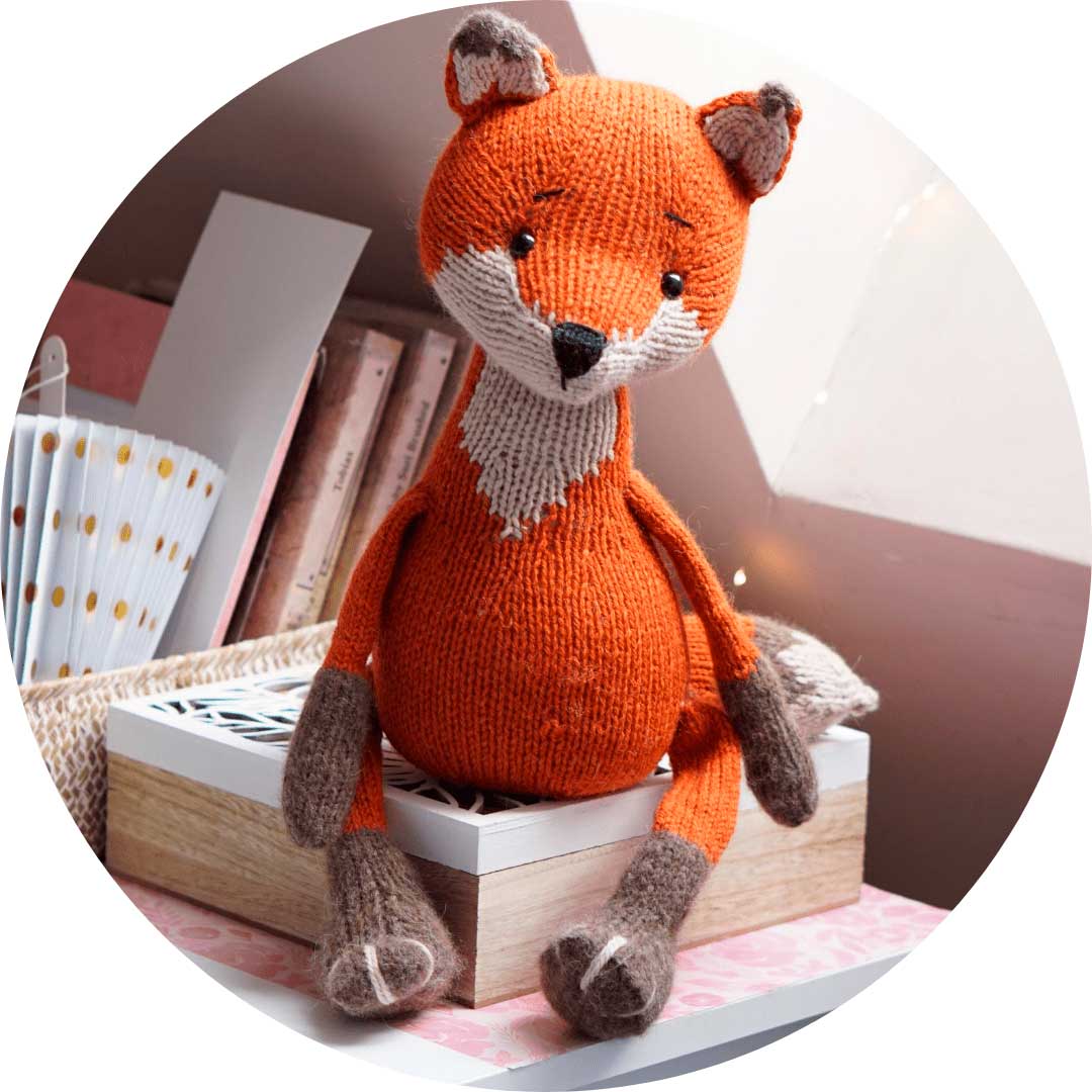 Knitting Toy Pattern - Mr. Fox and Mr. Wolf Toys by Polushkabunny