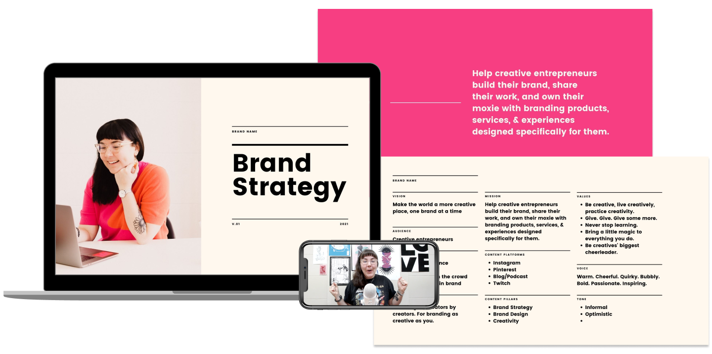 Brand Strategy Kit (+ Brand Strategy Template) | Maker & Moxie