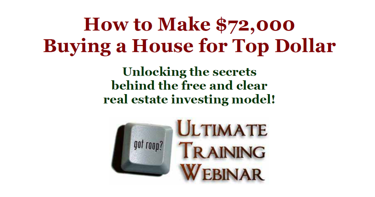 How to Make $72,000 Buying for Top Dollar