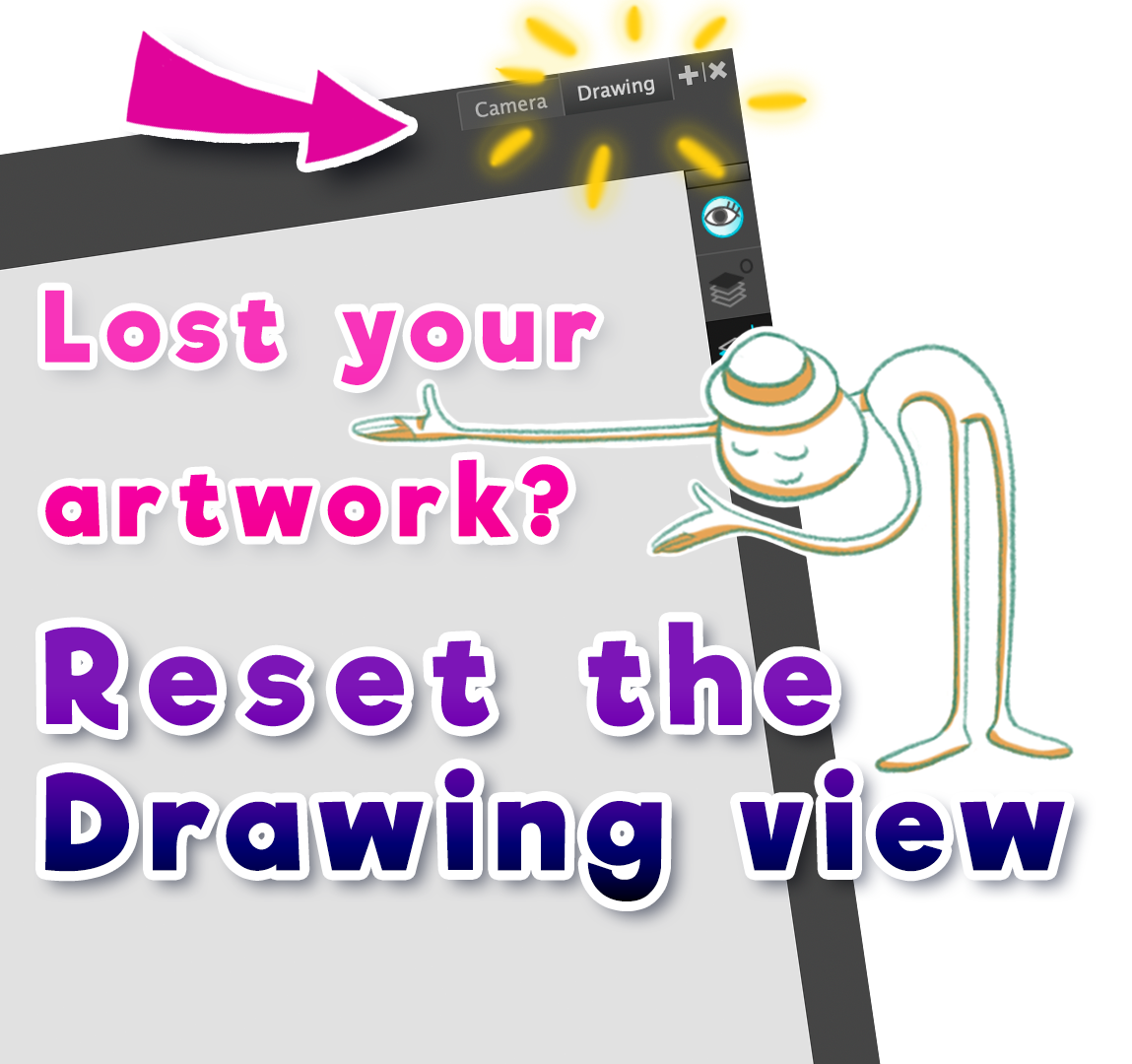 How to reset the Drawing View - Toon Boom Harmony Tips
