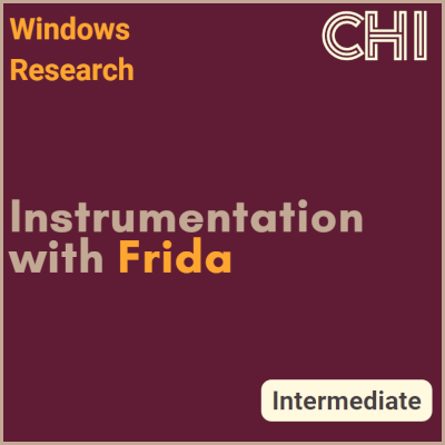 Windows Instrumentation With Frida