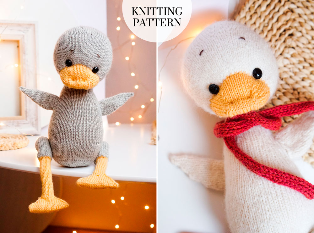 Knitting Pattern - Large Goose + Video Bonus
