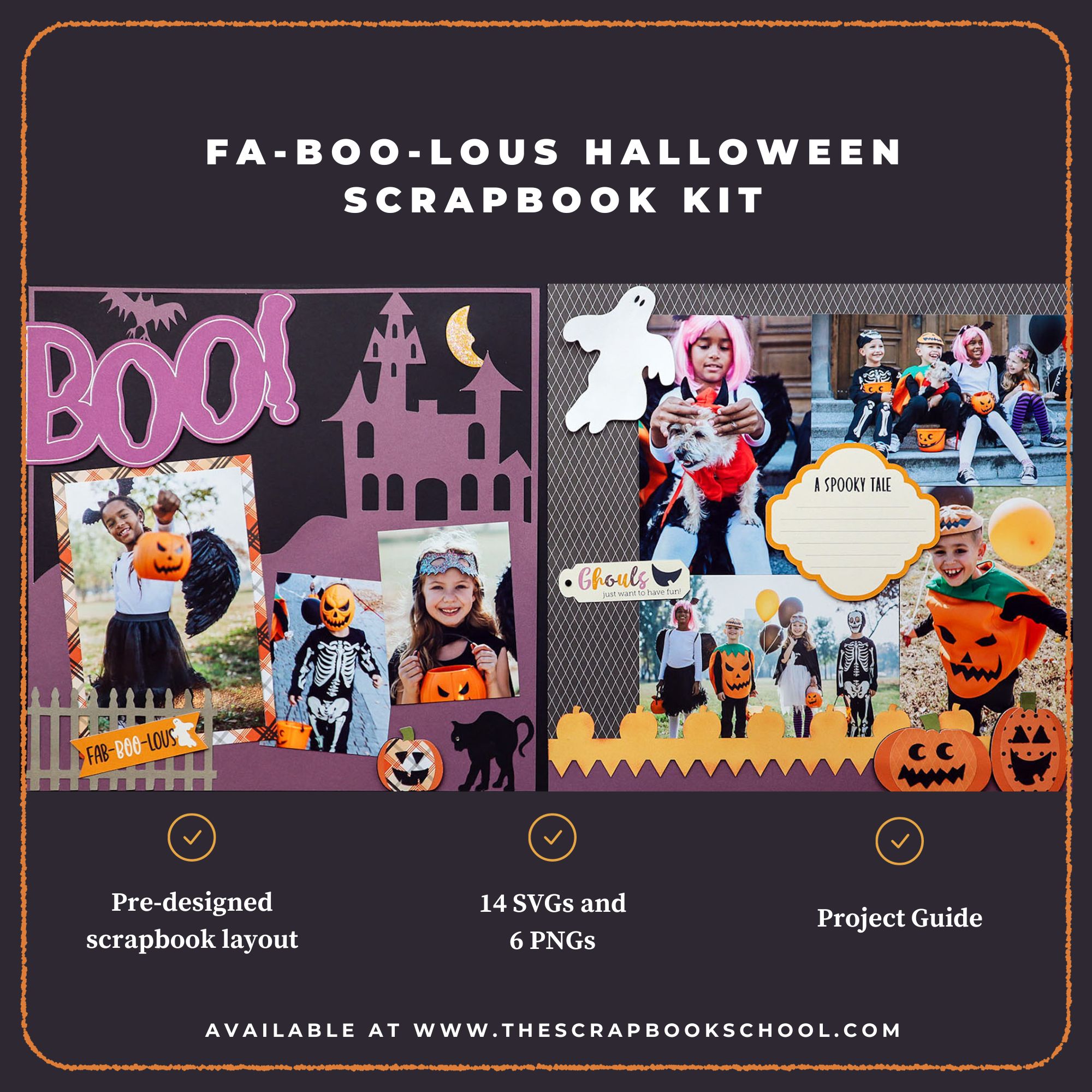 Fa-Boo-Lous Halloween Scrapbook Kit