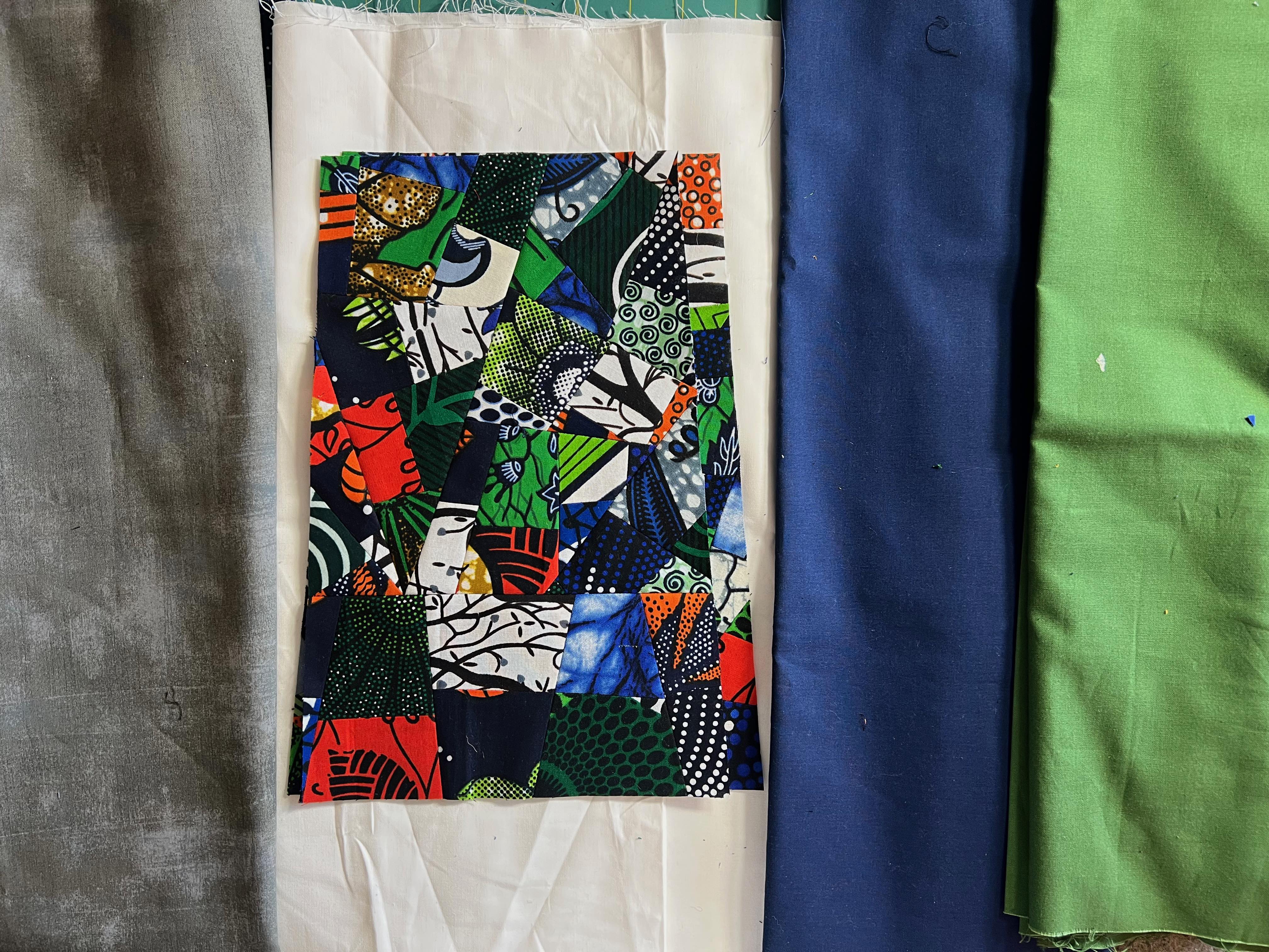 African Crazy-Pieced Log Cabin Quilt (Class)