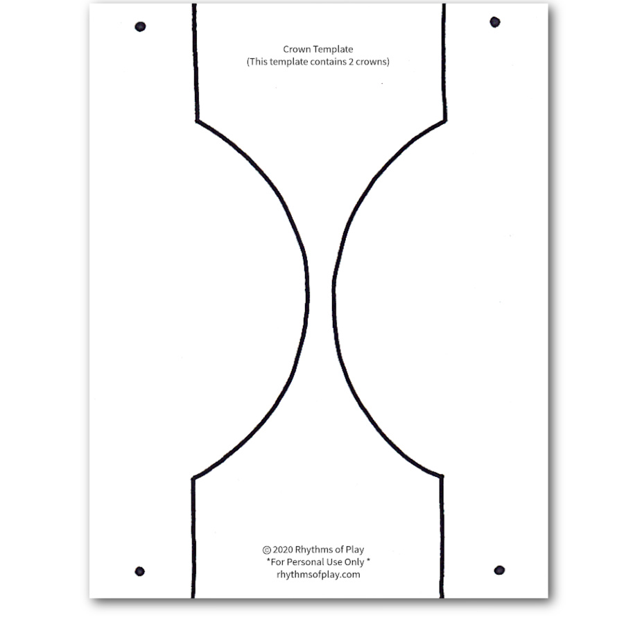 Printable Fall Leaf Crown Template