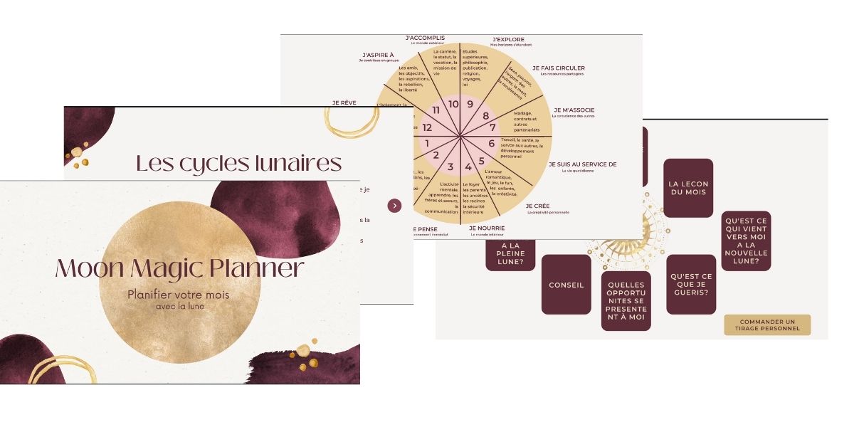 Moon Magic Planner - Planifer son mois grâce à la pleine lune et la ...
