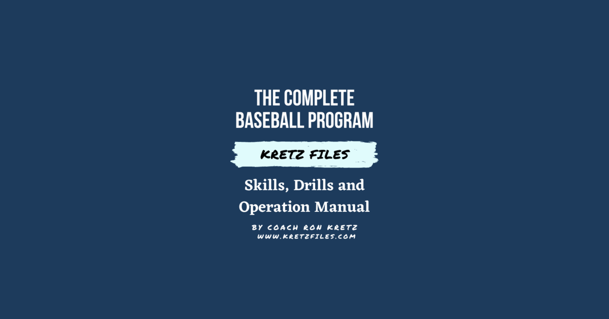 Complete Baseball Program Skills, Drills, and Operations Manual
