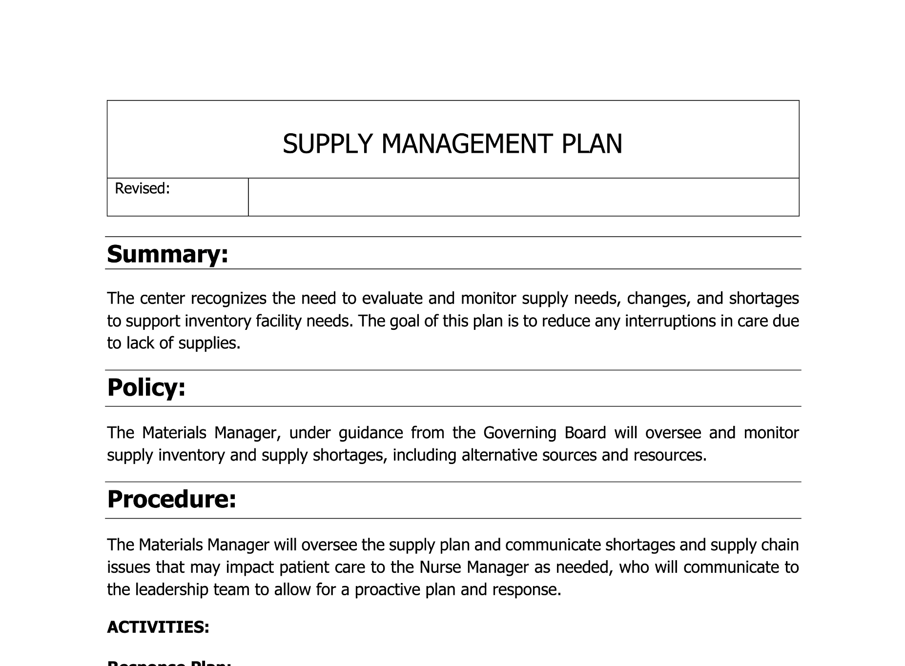 supply-management-plan