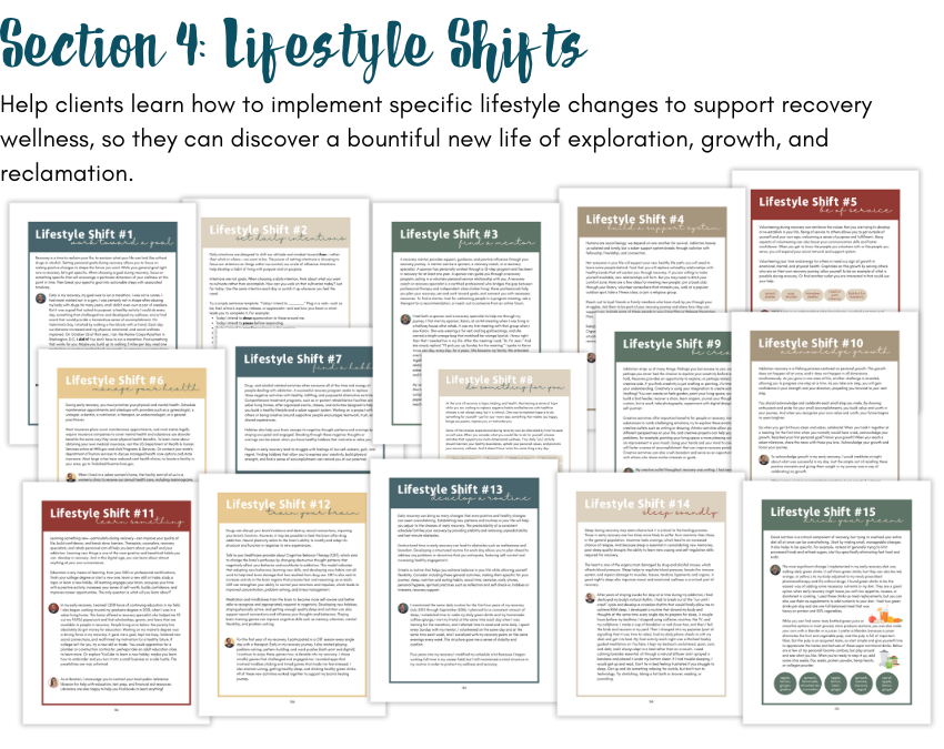 Beyond Addiction Workbook, Clinical License