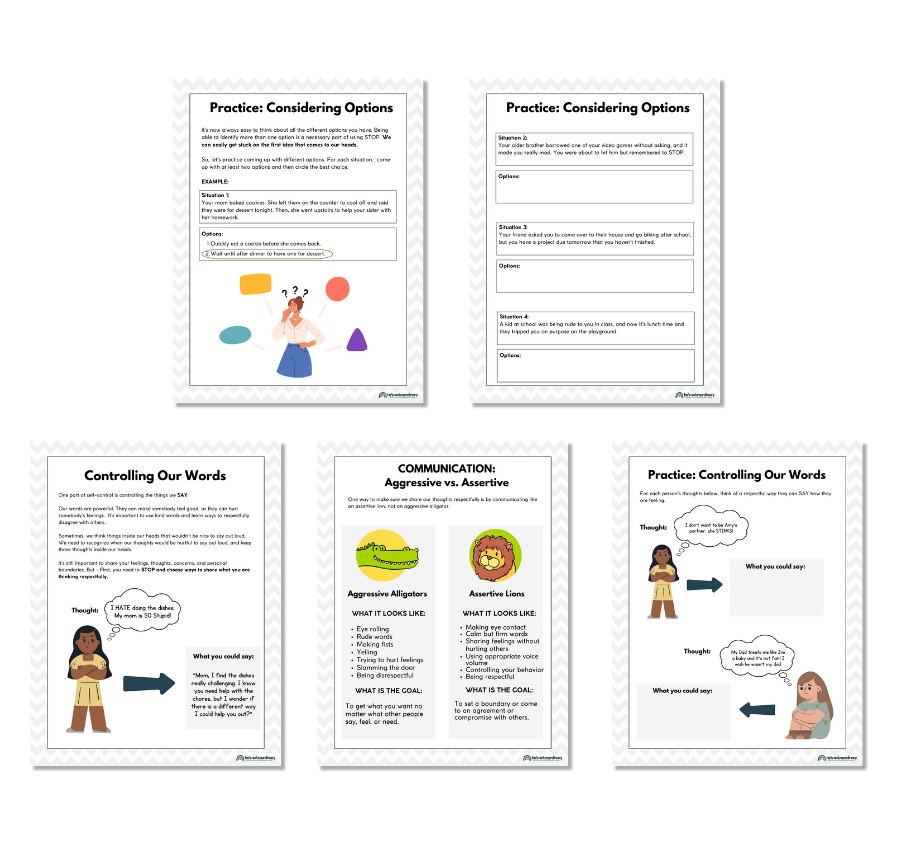 Self Control Booklet