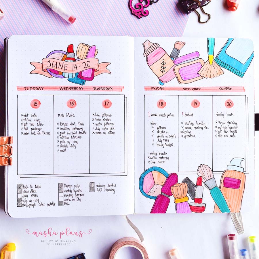 "Perfect Weekly" Planning Course | Masha Plans Creative Planning Academy