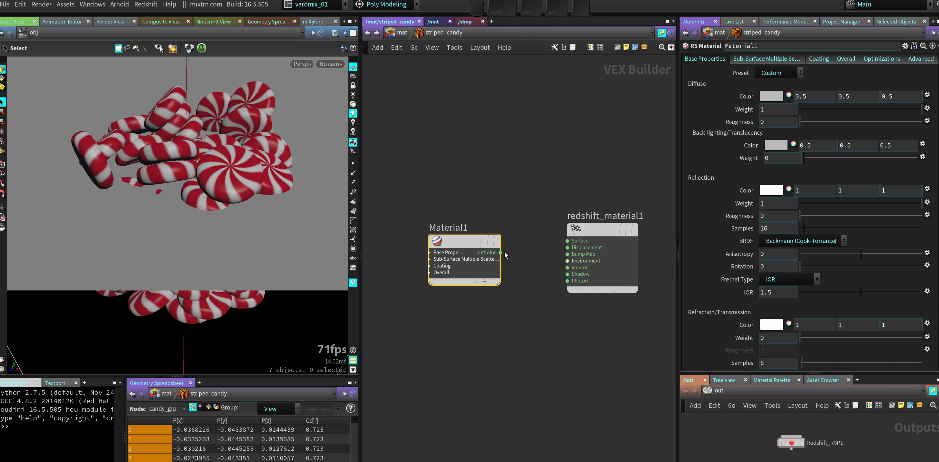 Shading with Redshift