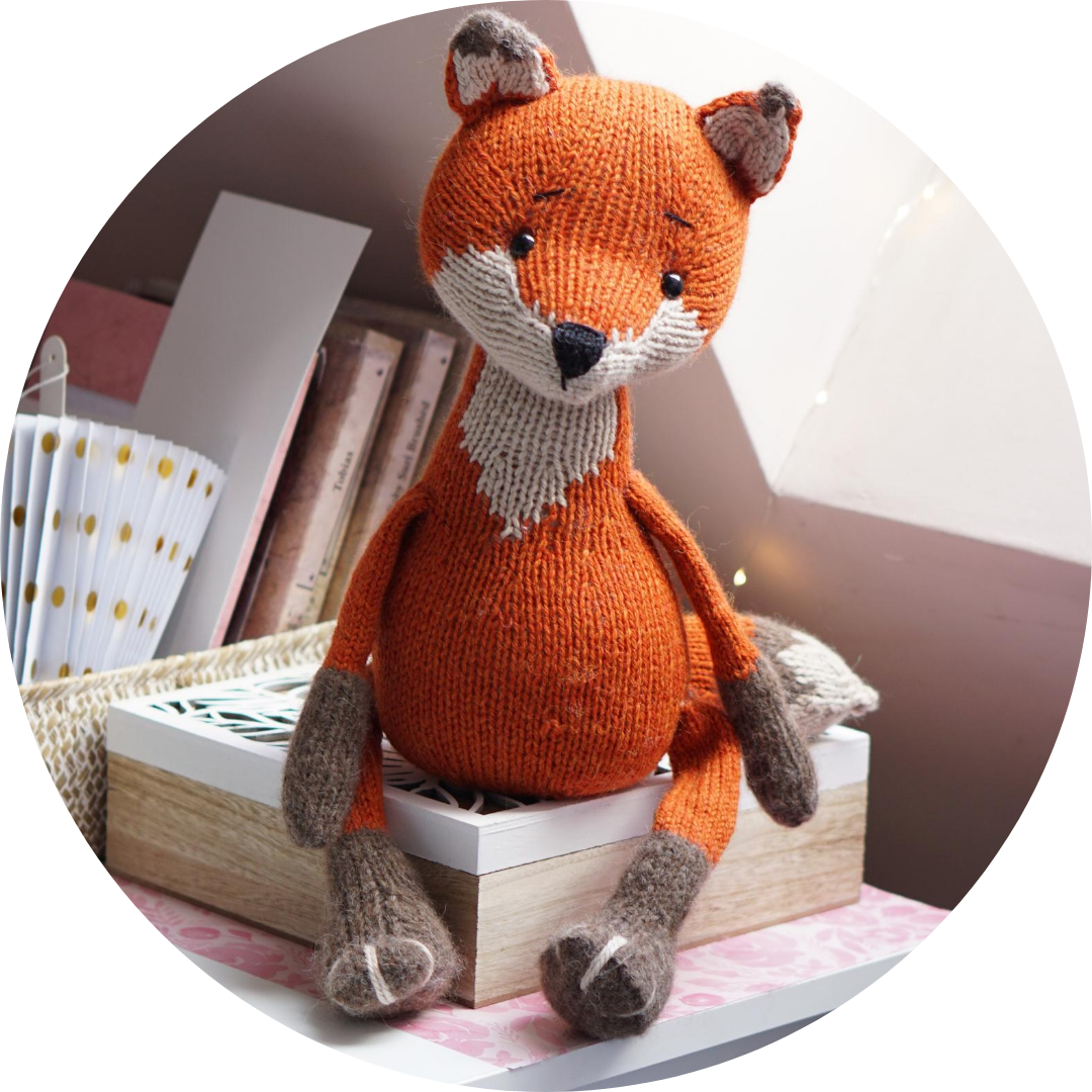 Knitting Toy Pattern - Mr. Fox and Mr. Wolf Toys by Polushkabunny