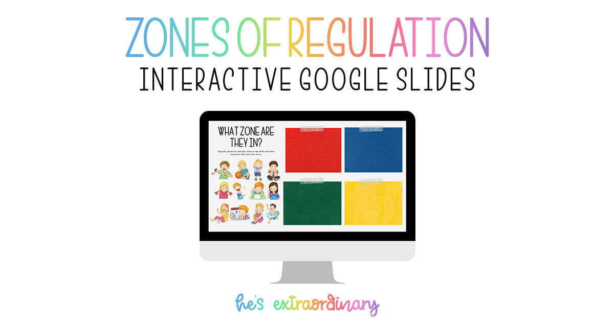 Zones of Regulation Interactive Google Slides