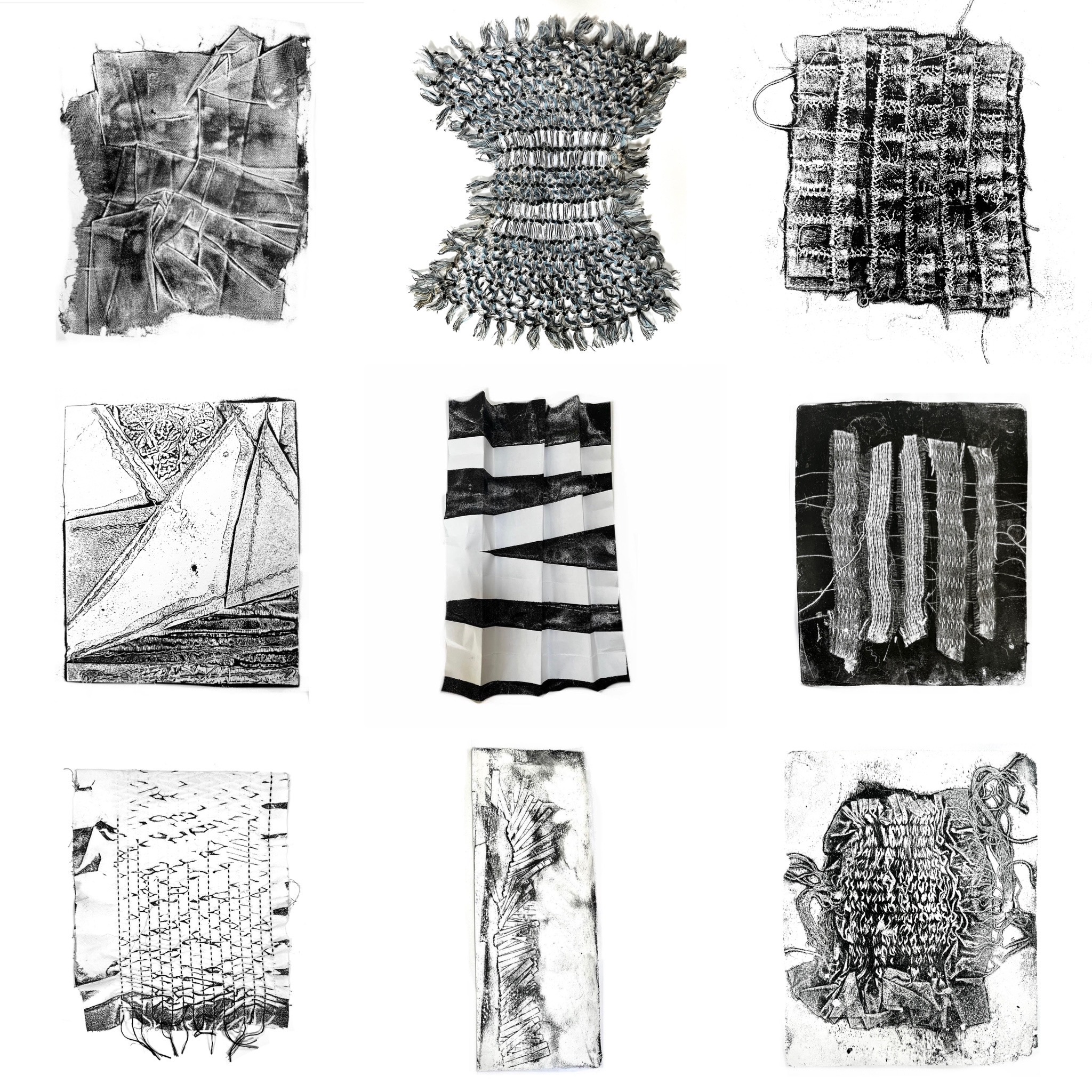 Gel Printing with Textiles