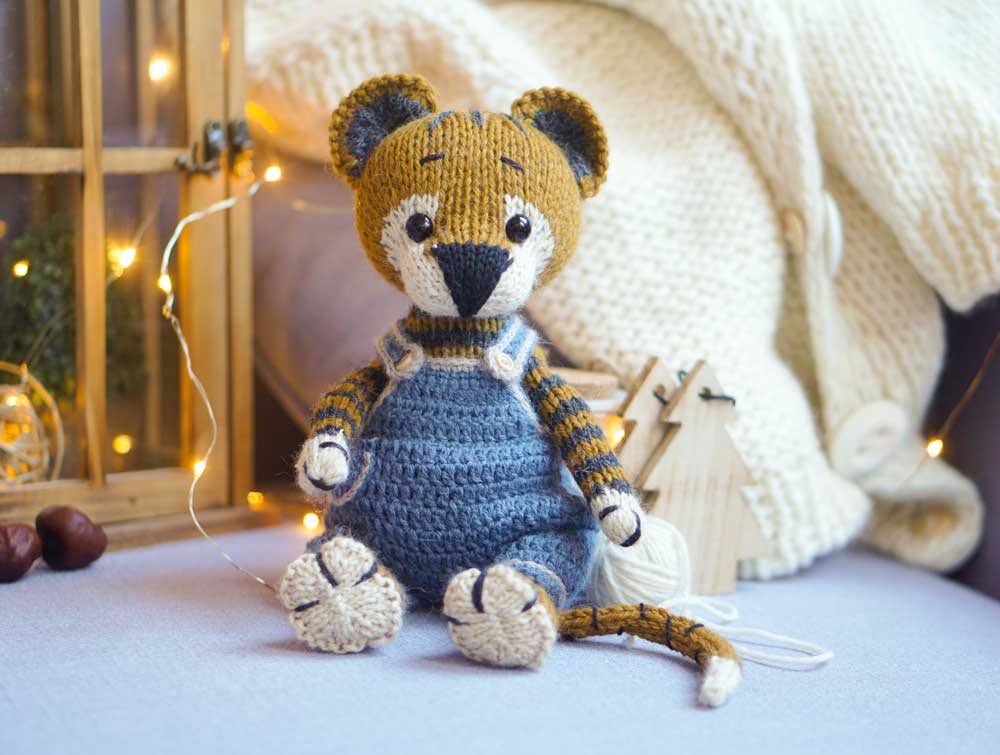 Knitting Baby Tiger Pattern + Videos