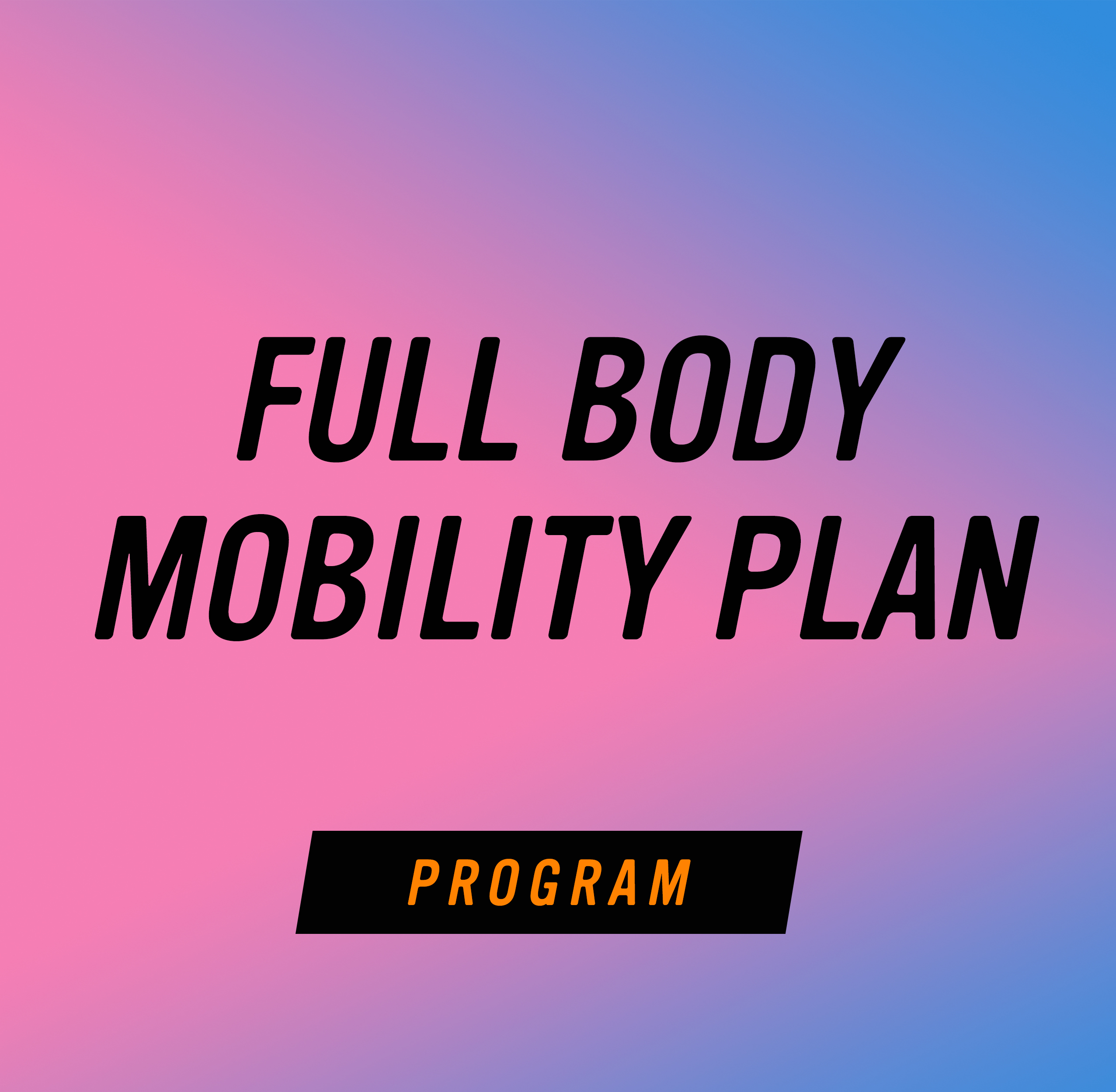 Full Body Mobility Plan