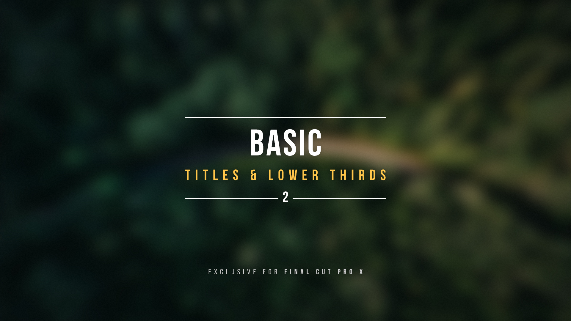 Basic Titles & Lower Thirds 2