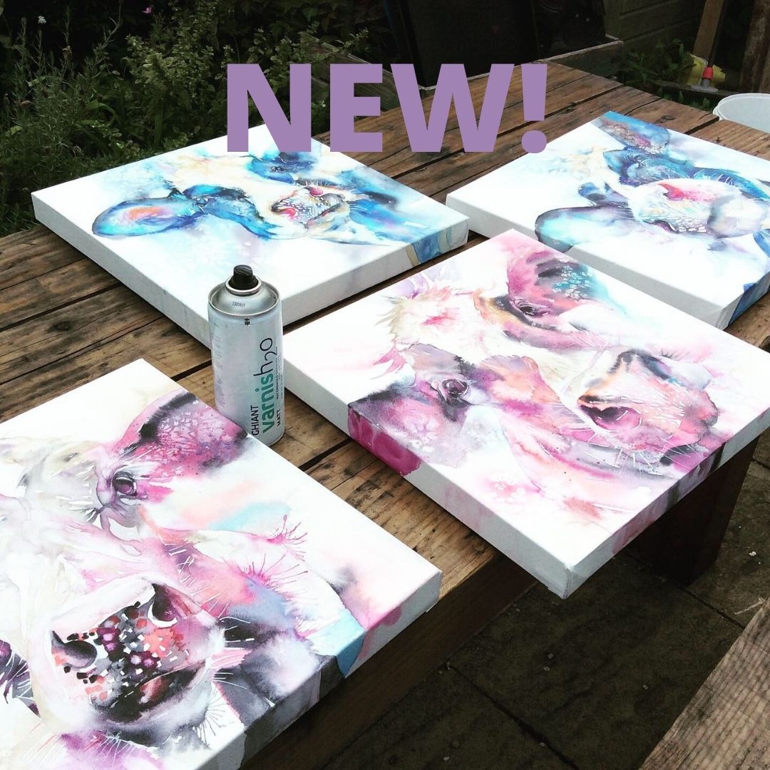 Painting Watercolour on Canvas