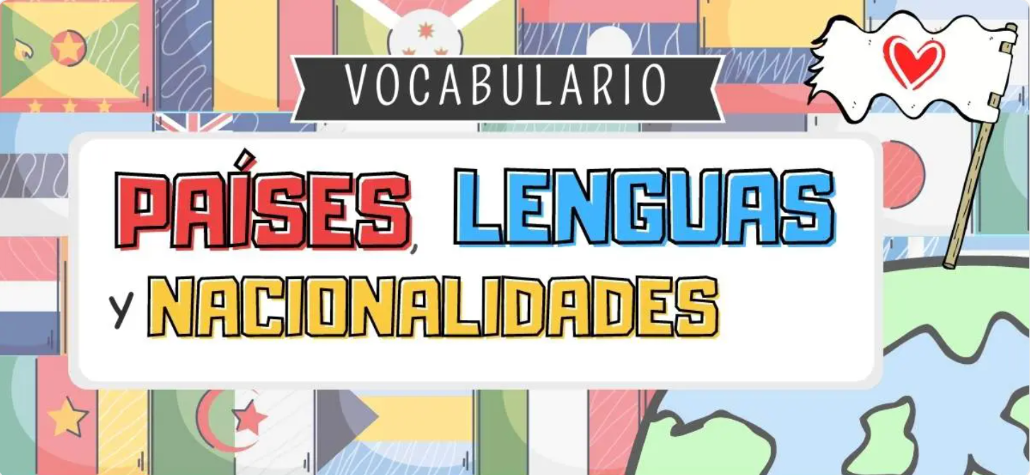Material descargable | Países, lenguas y nacionalidades en español.