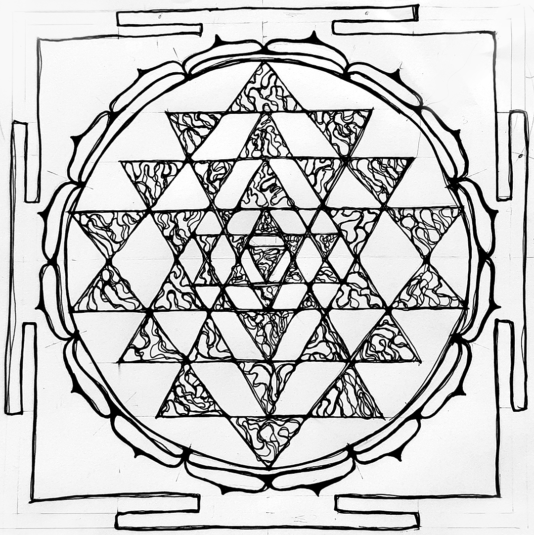 NeuroGraphicArt Shri Yantra