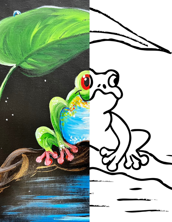 Tree Frog Acrylic Painting Tutorial Download