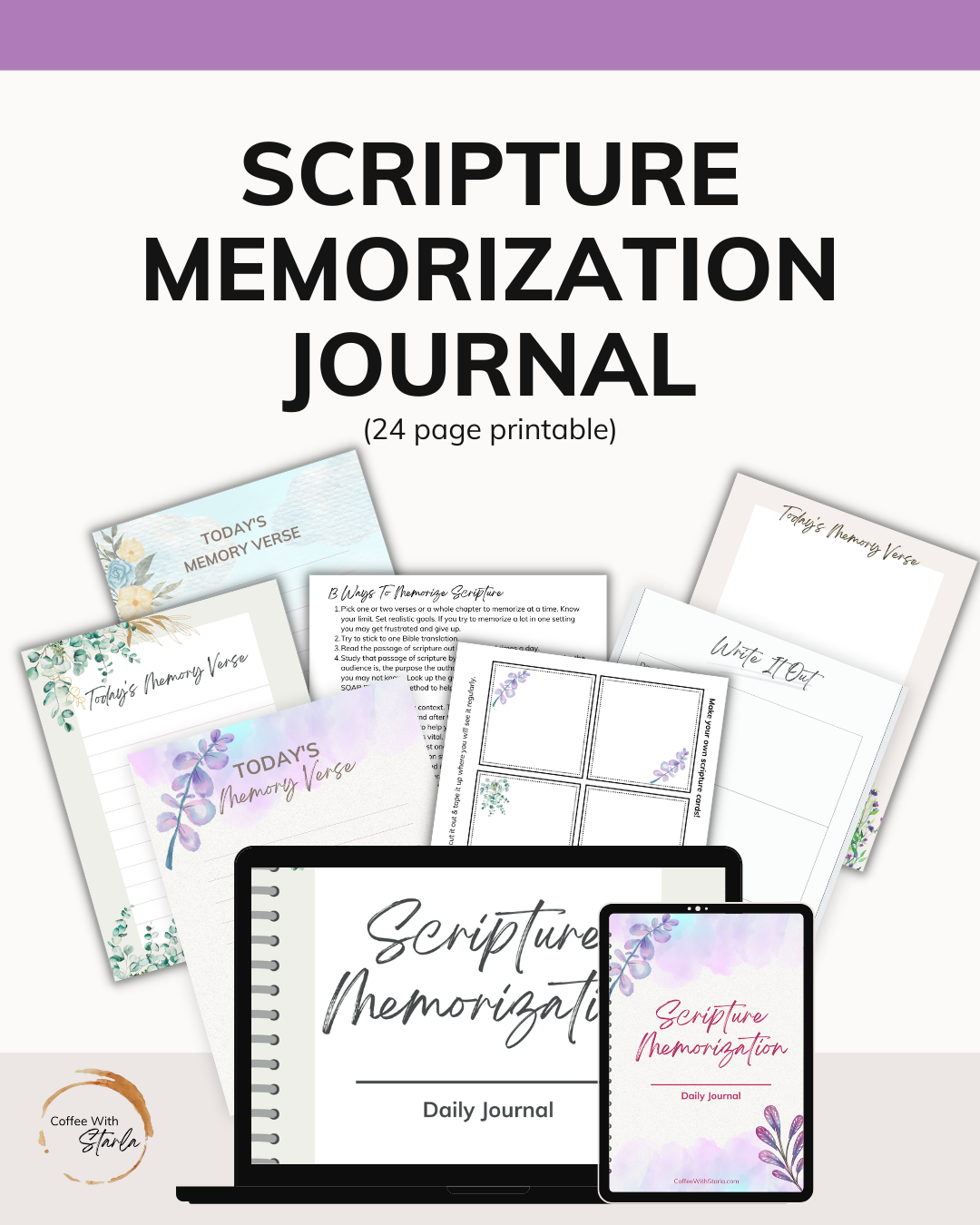 Scripture Memorization Printable Journal
