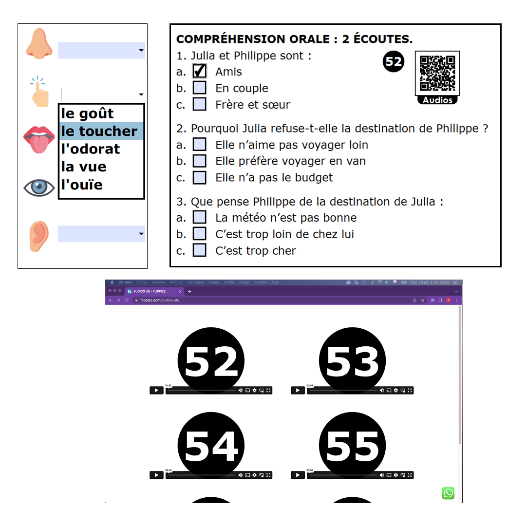UNITÉ 8 : Voyage et tourisme (A1-A2)