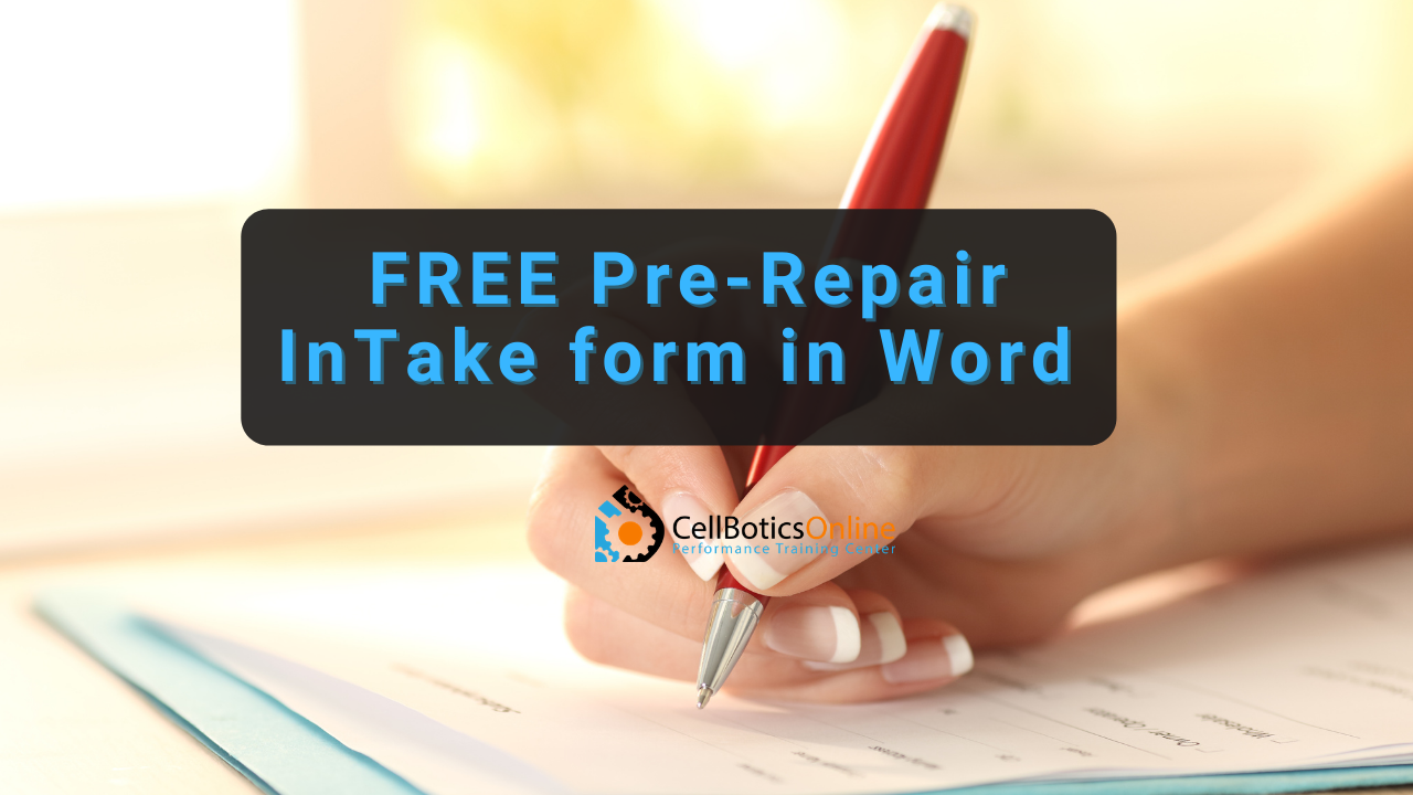 FREE Pre-Repair Intake form