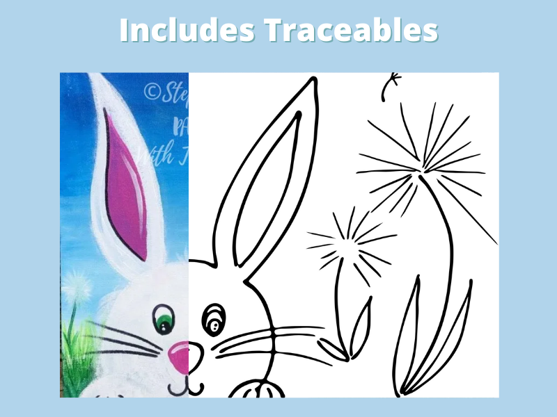 Easter Bunny PDF Painting Tutorial Download