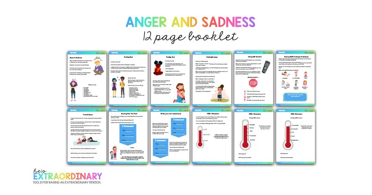 Anger & Sadness Booklet