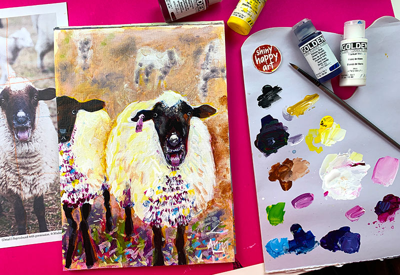 #32 - Spring Lamb Online Paint Along