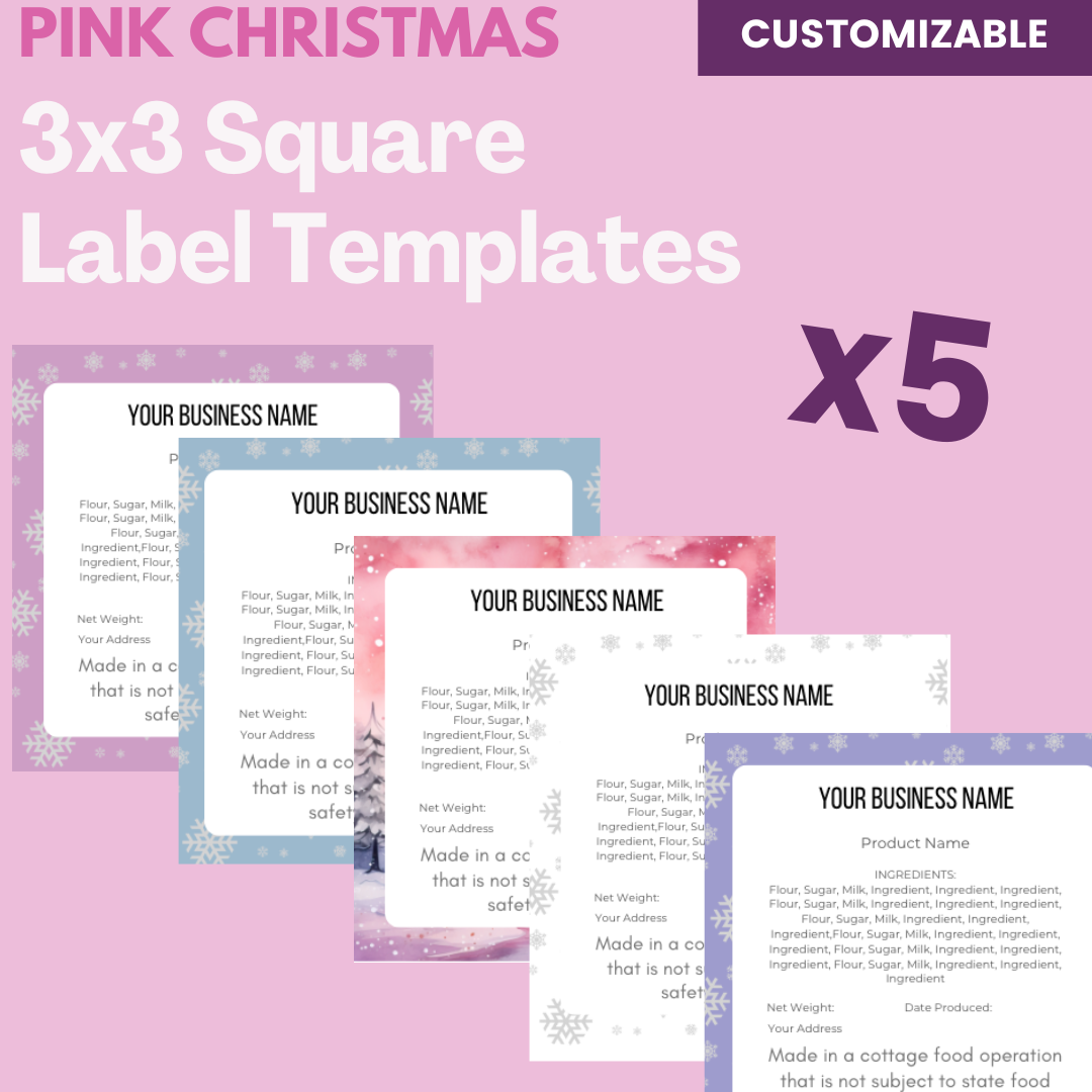 Editable Packaging Label Templates