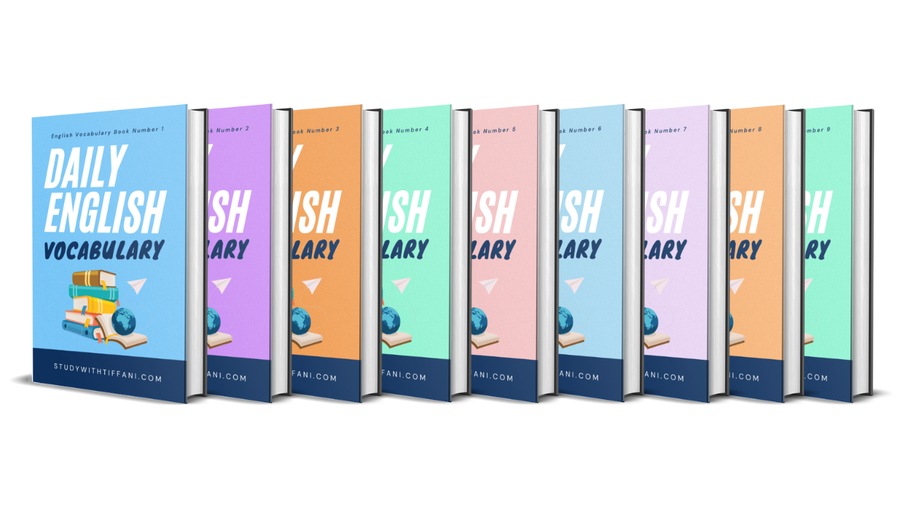 Daily English Vocabulary Bundle | Book 1 - 9