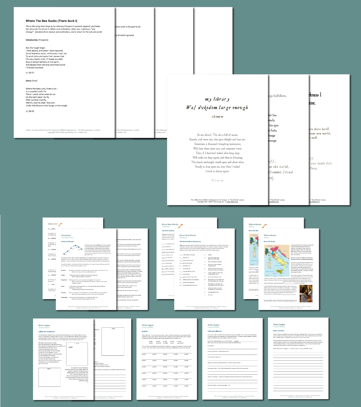 LitWits Printables for THE TEMPEST