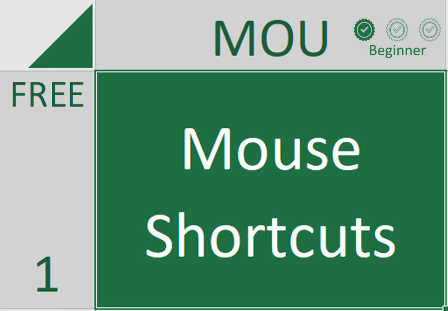 Excel Mouse Shortcuts