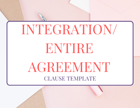 Integration/Entire Agreement Clause