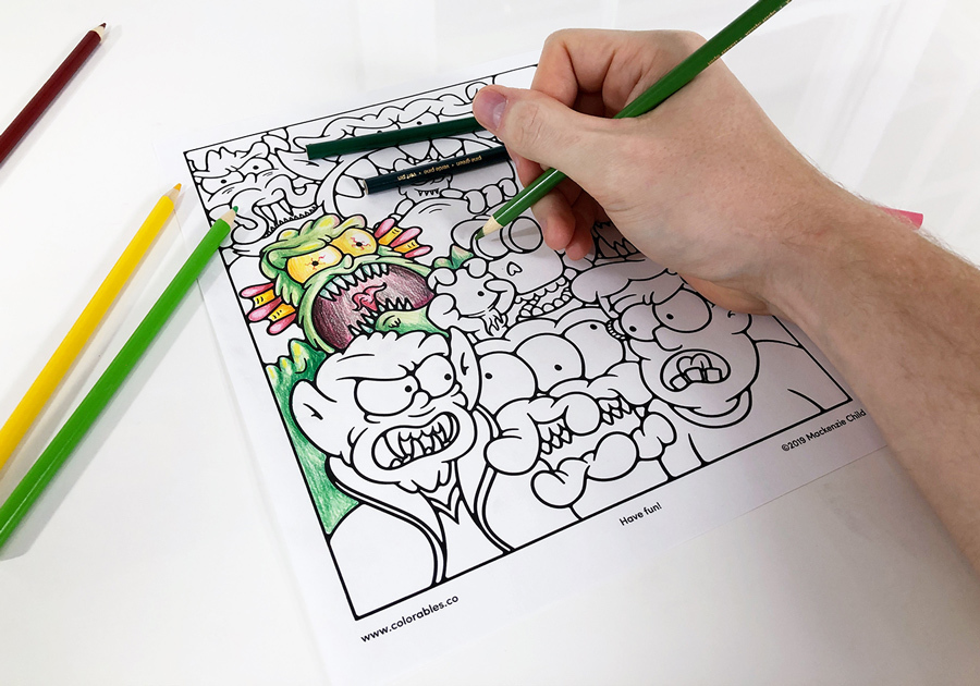 Monster Mash Colorable