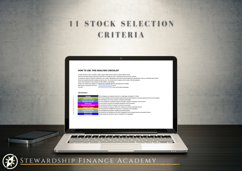 Stock Investment Analysis Checklist