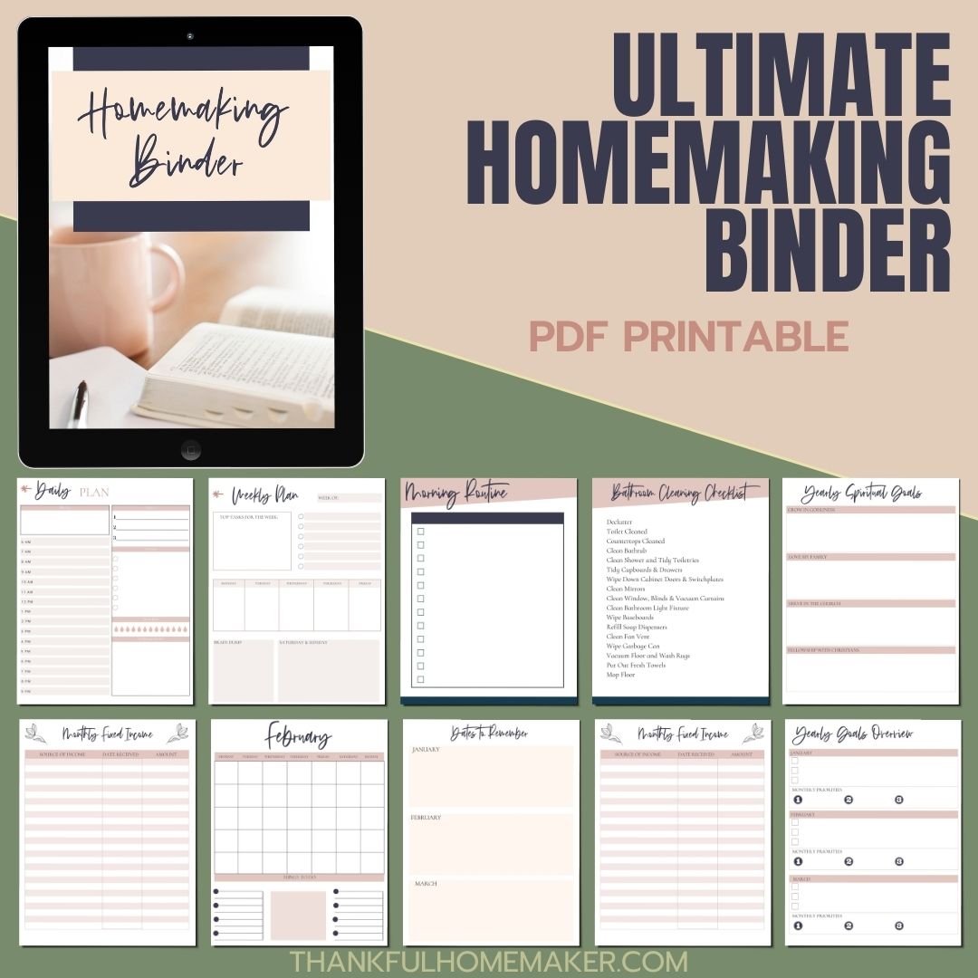 Ultimate Homemaking Binder - PDF Printable