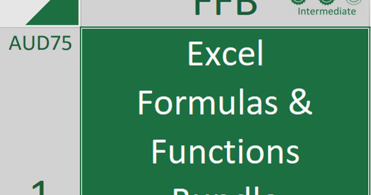 Excel Functions and Formulas New Bundle