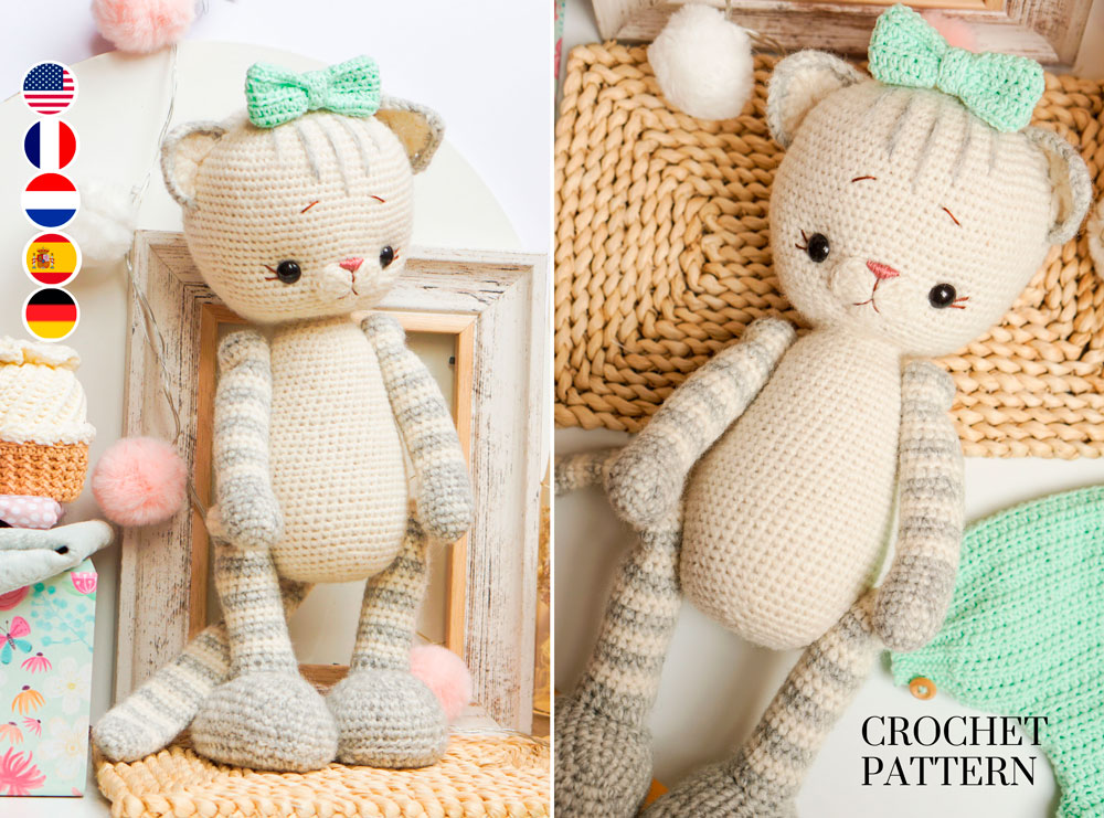 Crochet Cat Pattern + Video Bonus!