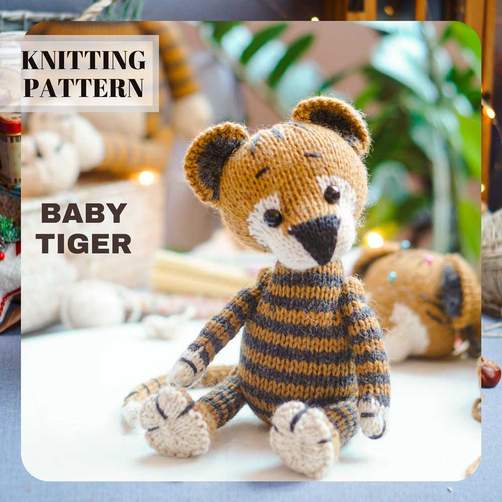 Knitting Baby Tiger Pattern + Videos